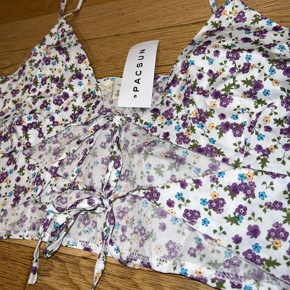 PacSun | Tops | Pacsun Floral Crop Top | Poshmark